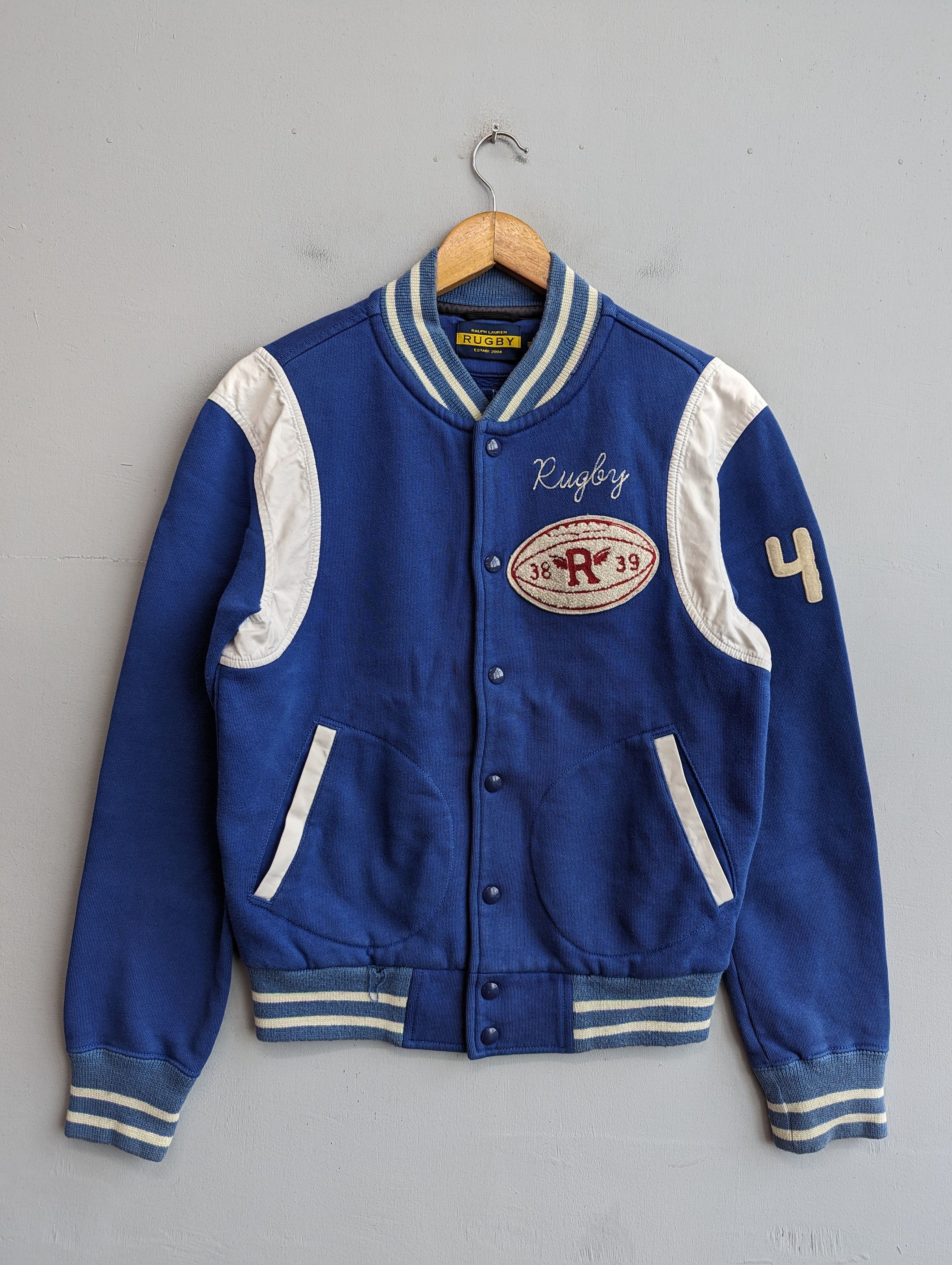 Polo Ralph Lauren × Varsity Jacket × Vintage Polo Rugby By Polo Ralph ...