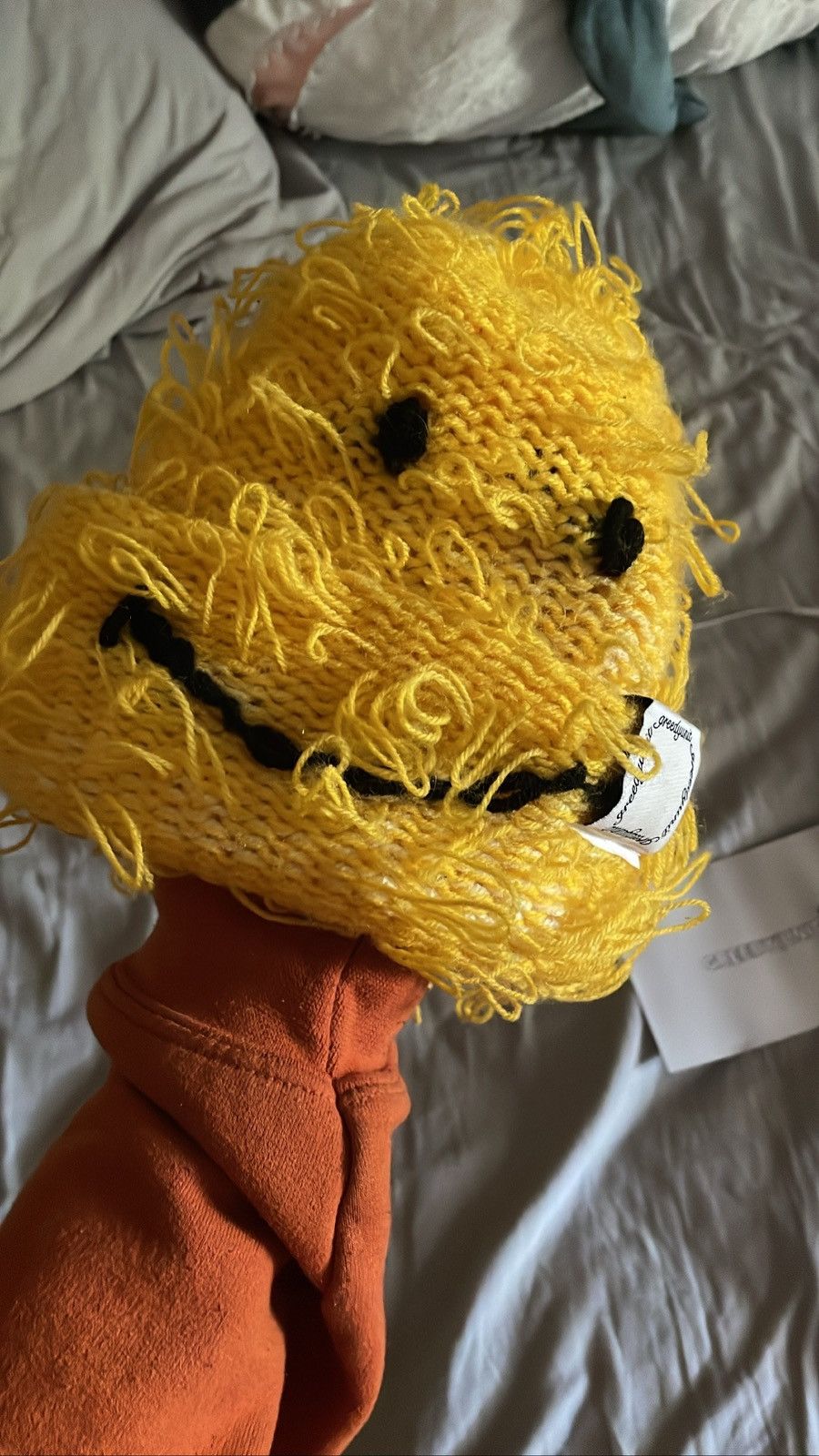 Streetwear Greedy Unit Smiley Beanie | Grailed