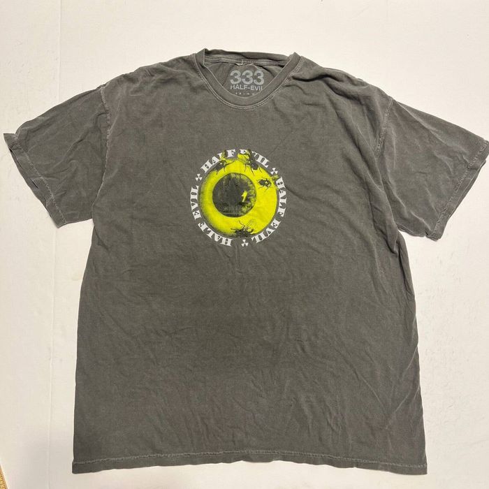 Half Evil Half Evil 333 Shirt Mens XL Vintage Faded Black Eyeball | Grailed