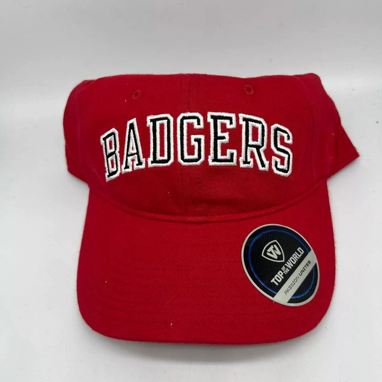 Top Of The World Wisconsin Badgers NCAA Hat Strapback Cap Red New Men ...