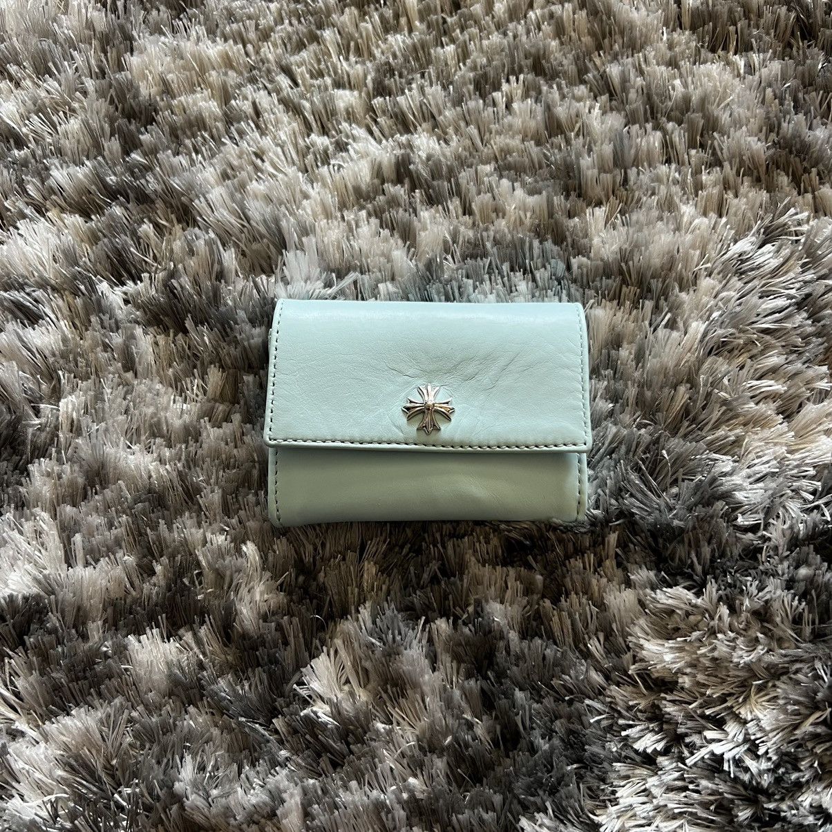 Chrome Hearts Chrome Hearts Baby Blue Mini Leather Wallet | Grailed
