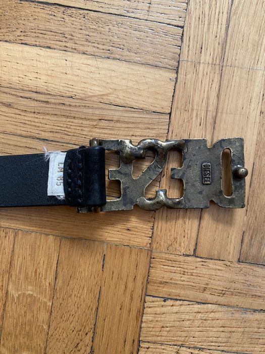 Diesel Vintage Diesel Logo Leather Belt | Grailed