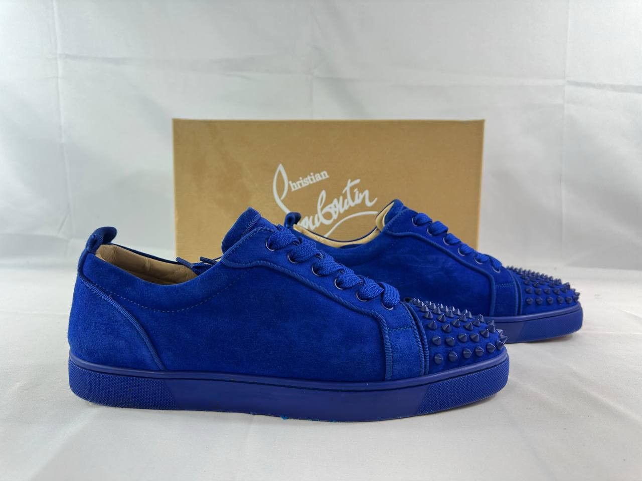 Christian Louboutin Christian Louboutin Louis Junior Spikes Orlato Flat ...