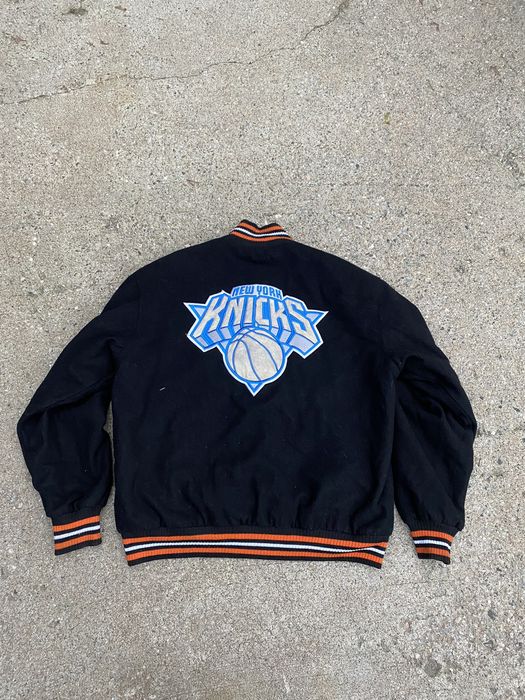 NBA New York knicks Jeff Hamilton NBA reversible varsity jacket | Grailed