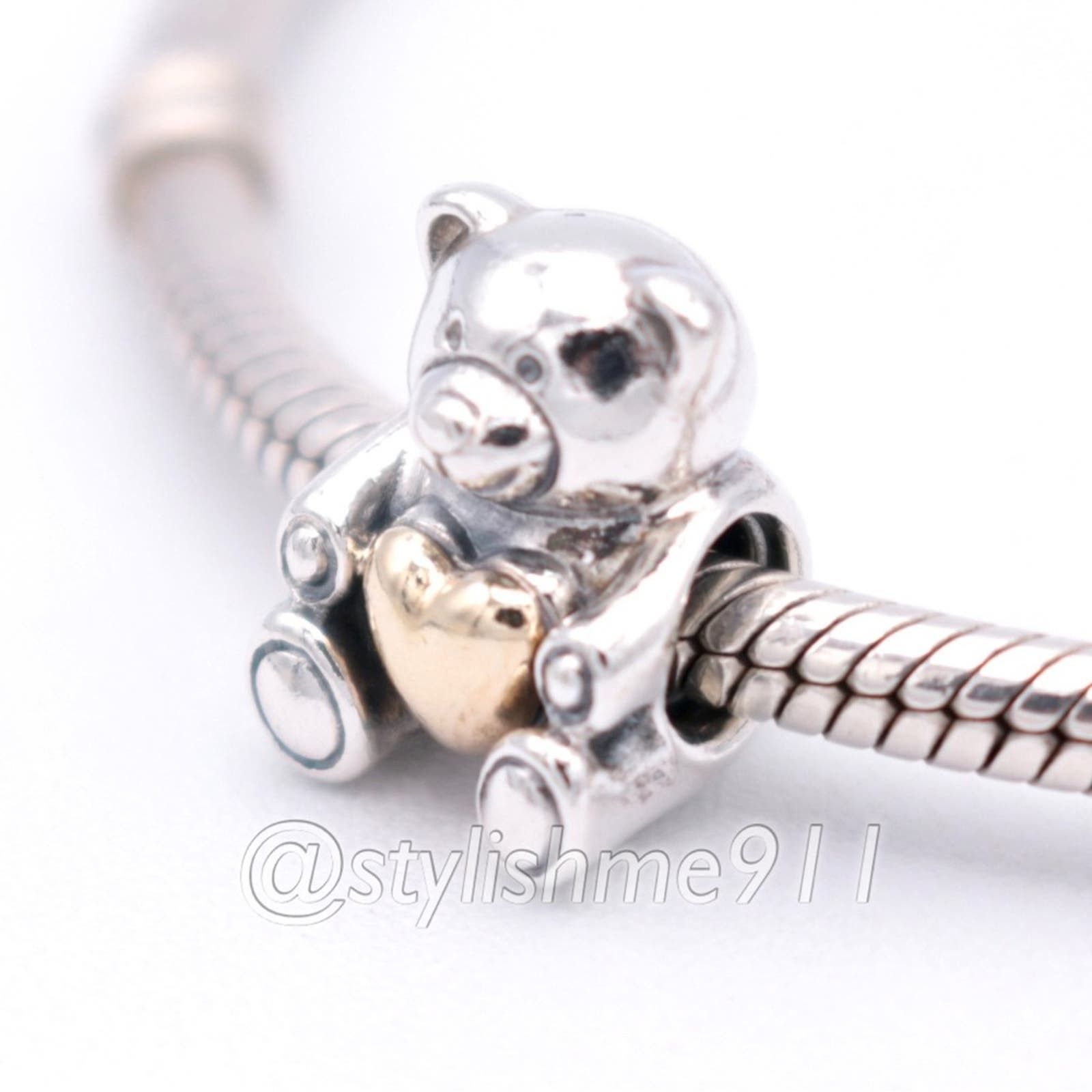 pandora PANDORA Limited Edition Teddy Bear Charm With 14K GOLD | Grailed