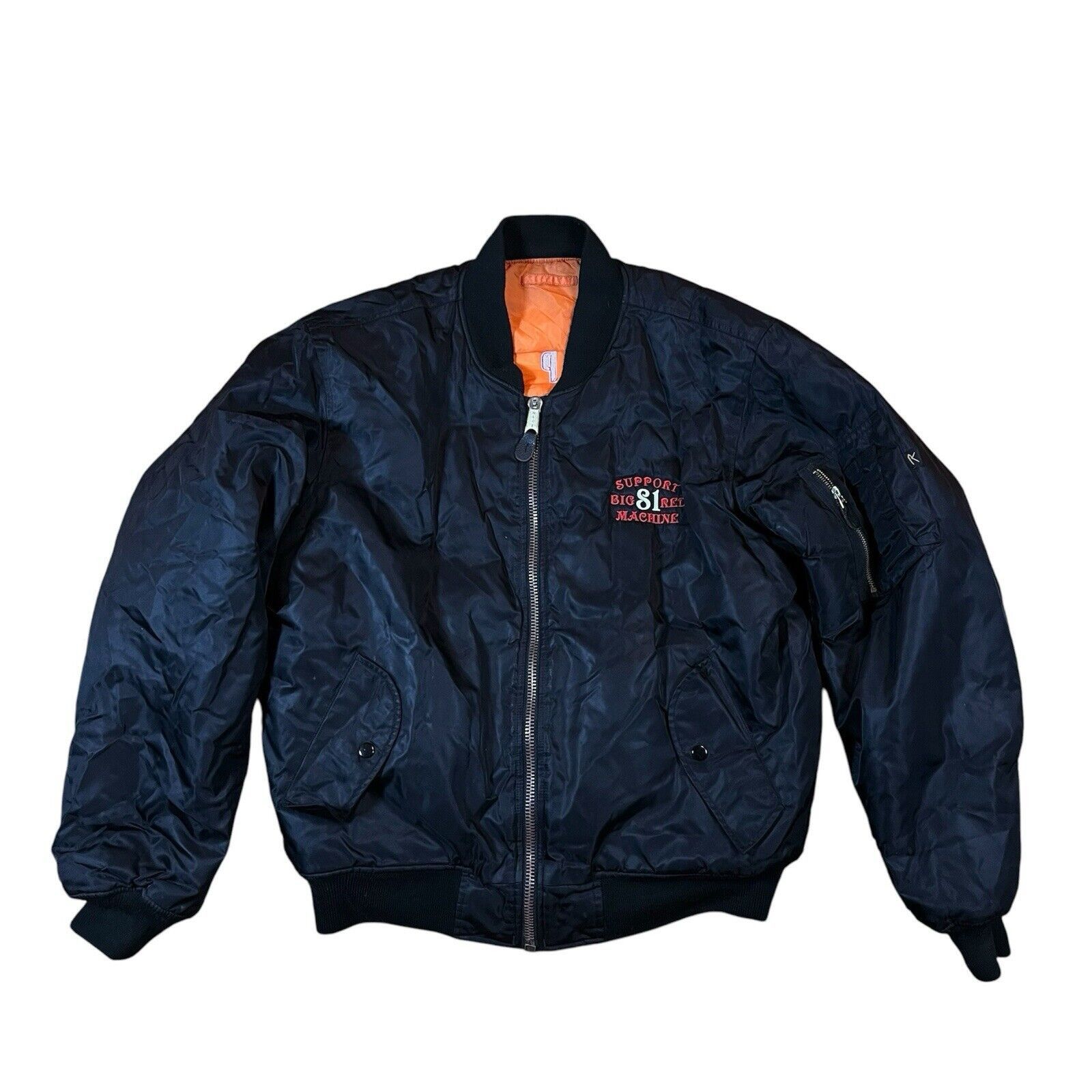 Rothco Hells Angels Support 81 World Black MA1 Bomber Jacket Medium ...