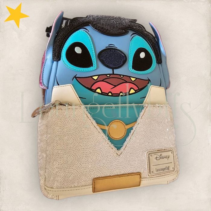 Other Loungefly Disney Elvis Stitch Sequin Backpack | Grailed