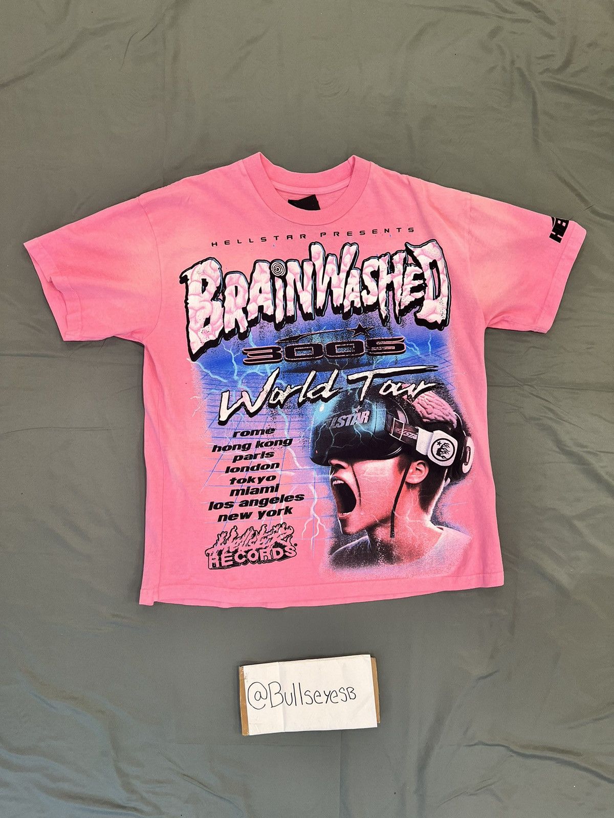 HELLSTAR Hellstar Studio BrainWashed World Tour T-Shirt | Grailed