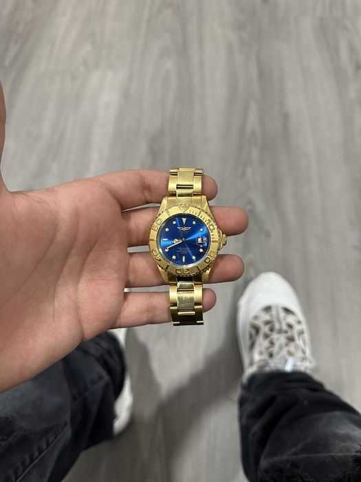 Vintage invicta watch blue face | Grailed