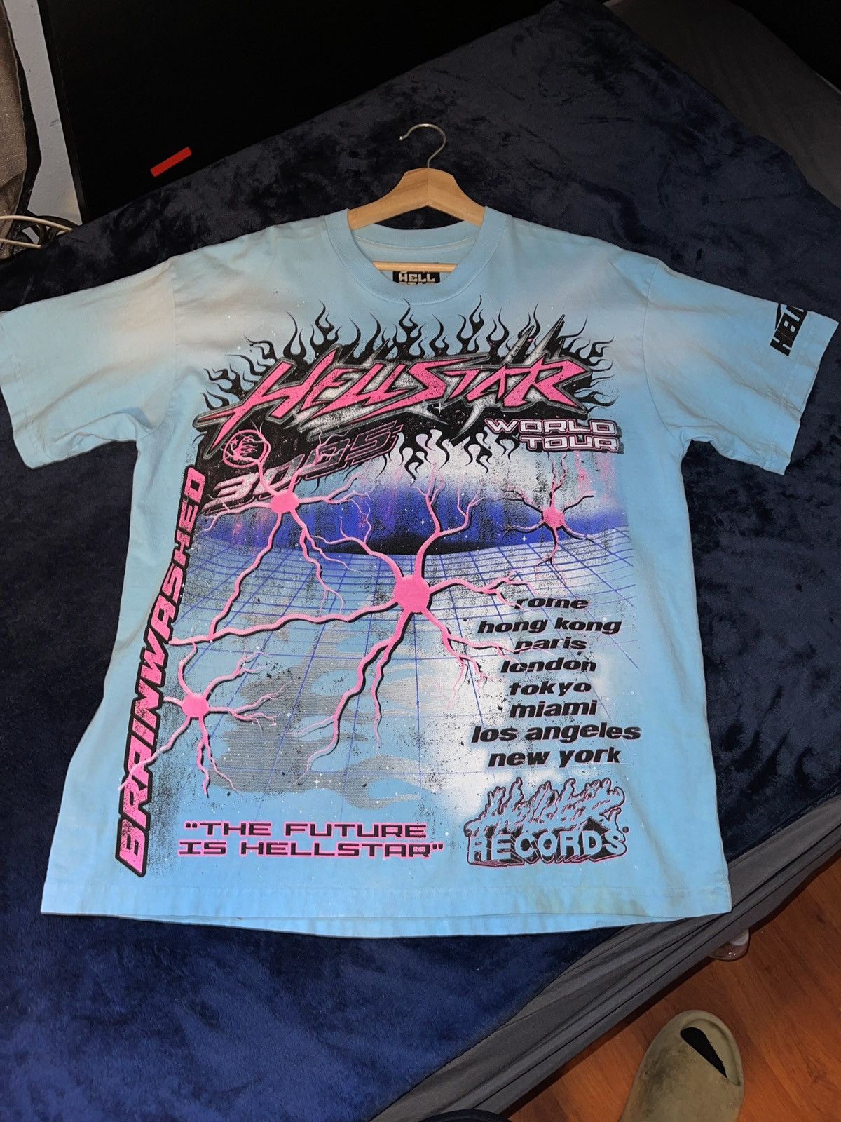 HELLSTAR HELLSTAR Blue Neutron Tour Capsule 10 Tee | Grailed