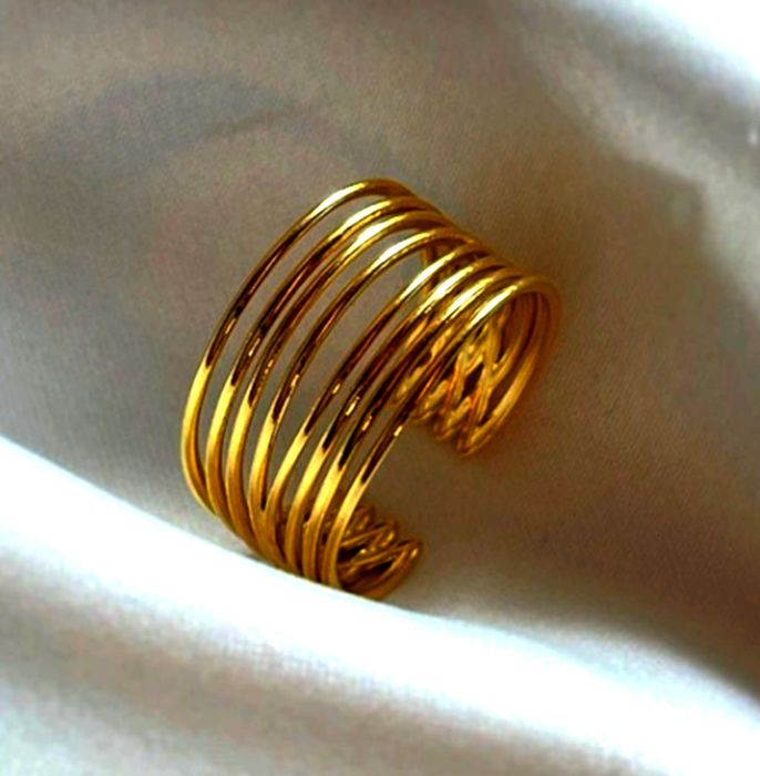 Vintage Punk Simple Multi Rings Hiphop Gold Ring Unique | Grailed