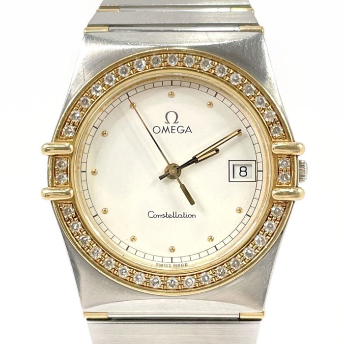 Omega OMEGA Constellation Diamond Bezel Watch Stainless Steel/YG 1448/ ...