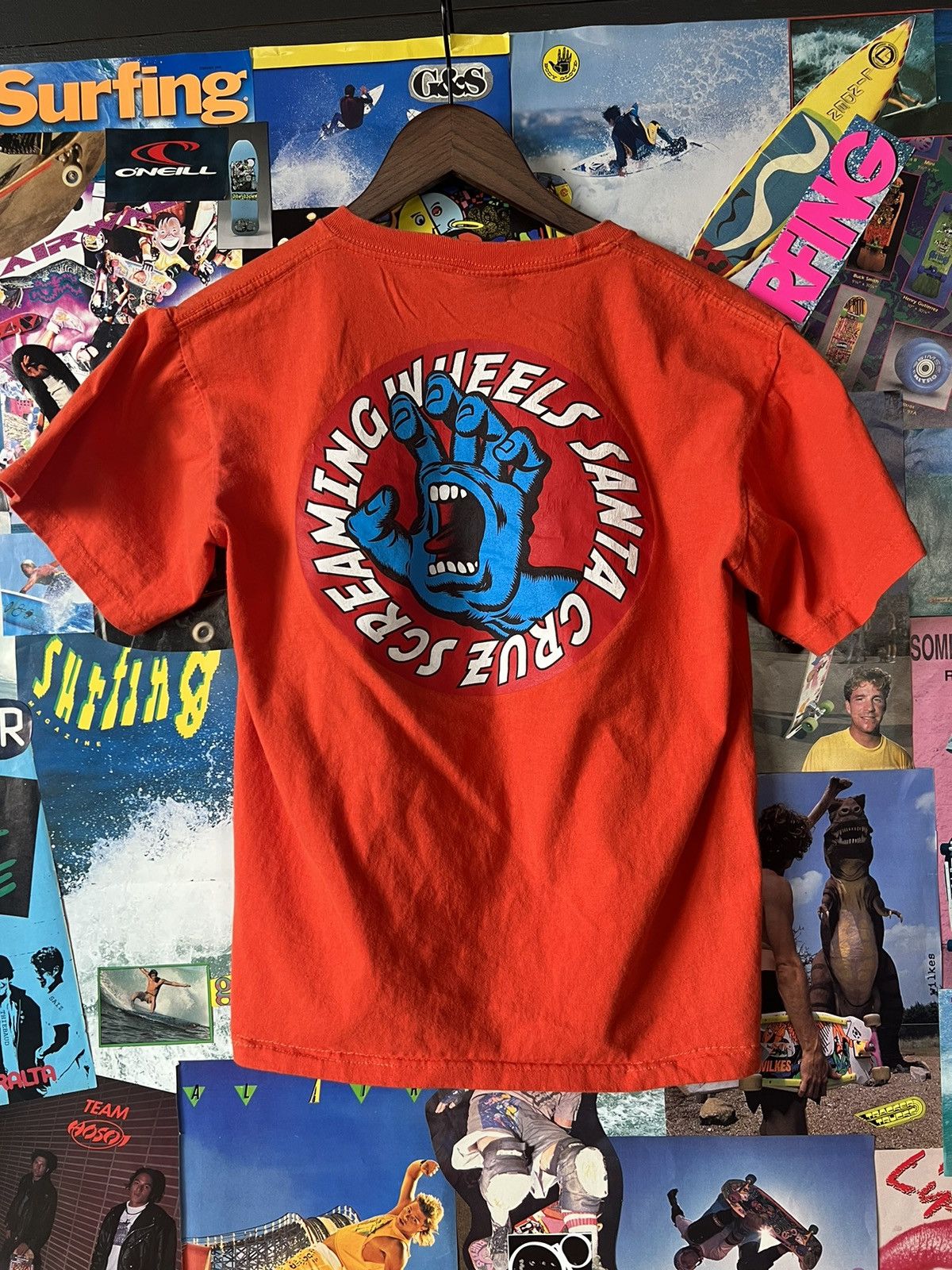 Santa Cruz Skateboards 1980s Santa Cruz Screaming Wheels Shirt | Grailed