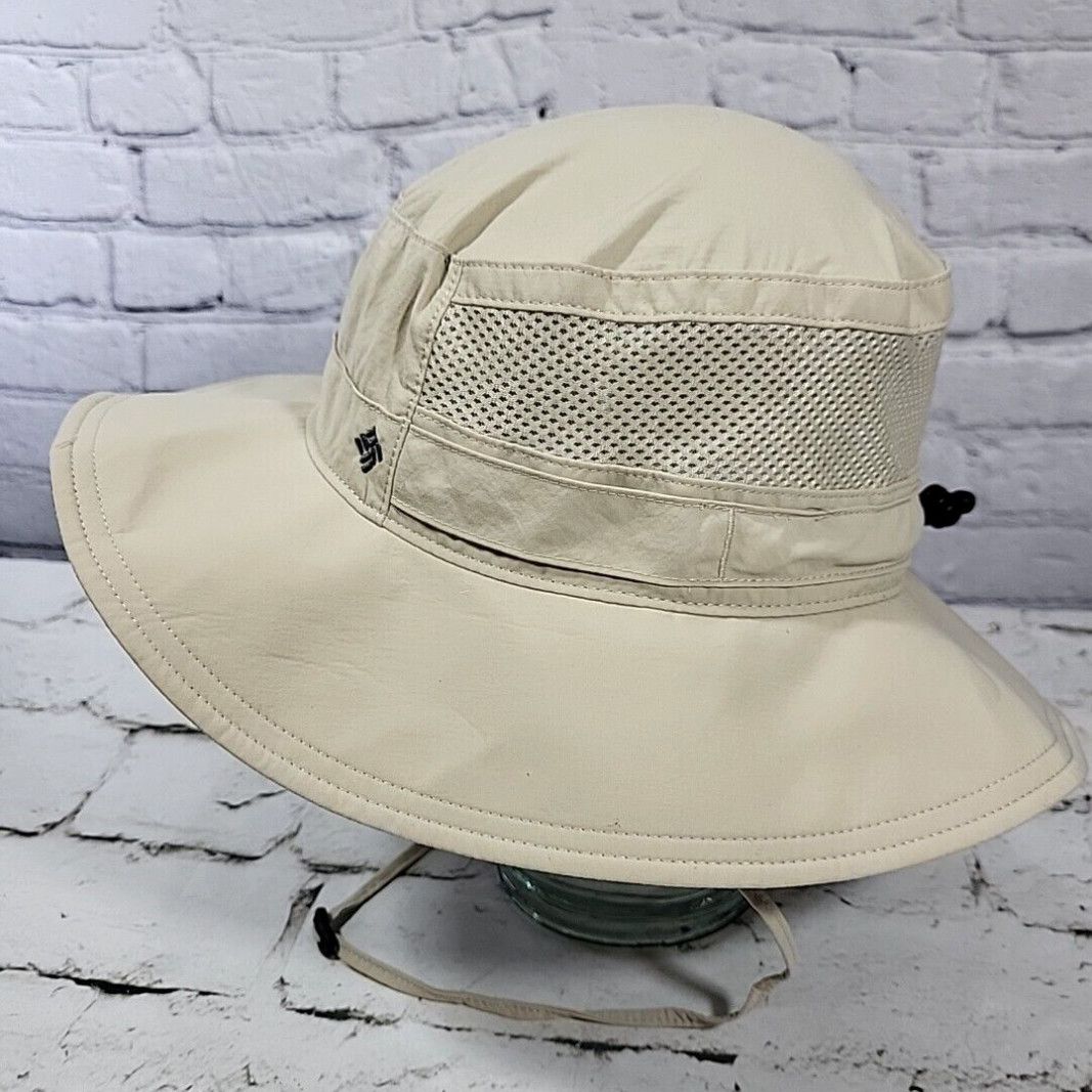 Vintage Columbia Bora Bora Booney Hat Unisex O/S Khaki SPF Explorer Sun ...