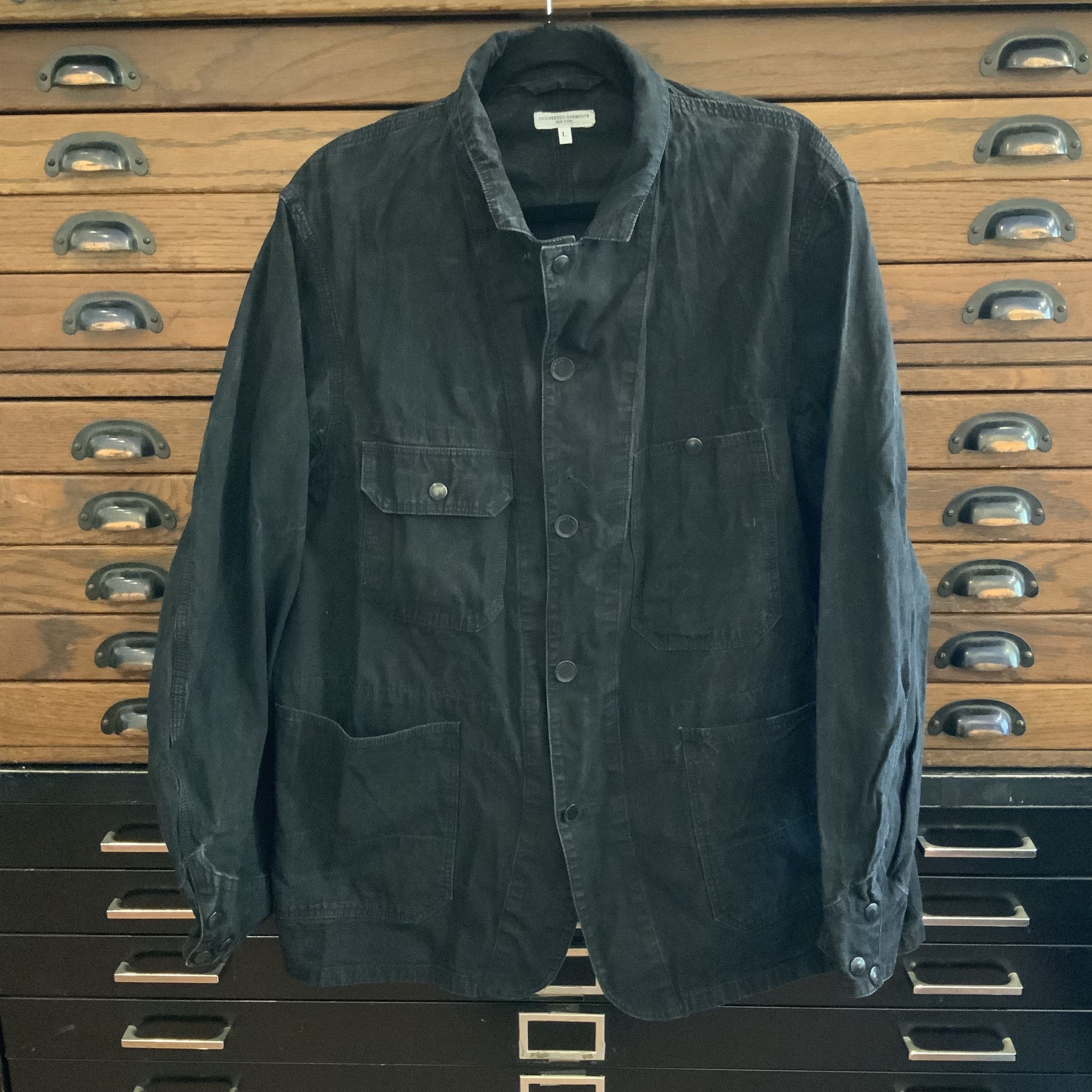 Engineered Garments Engineered Garments : Black Denim : Chore Coat | Grailed