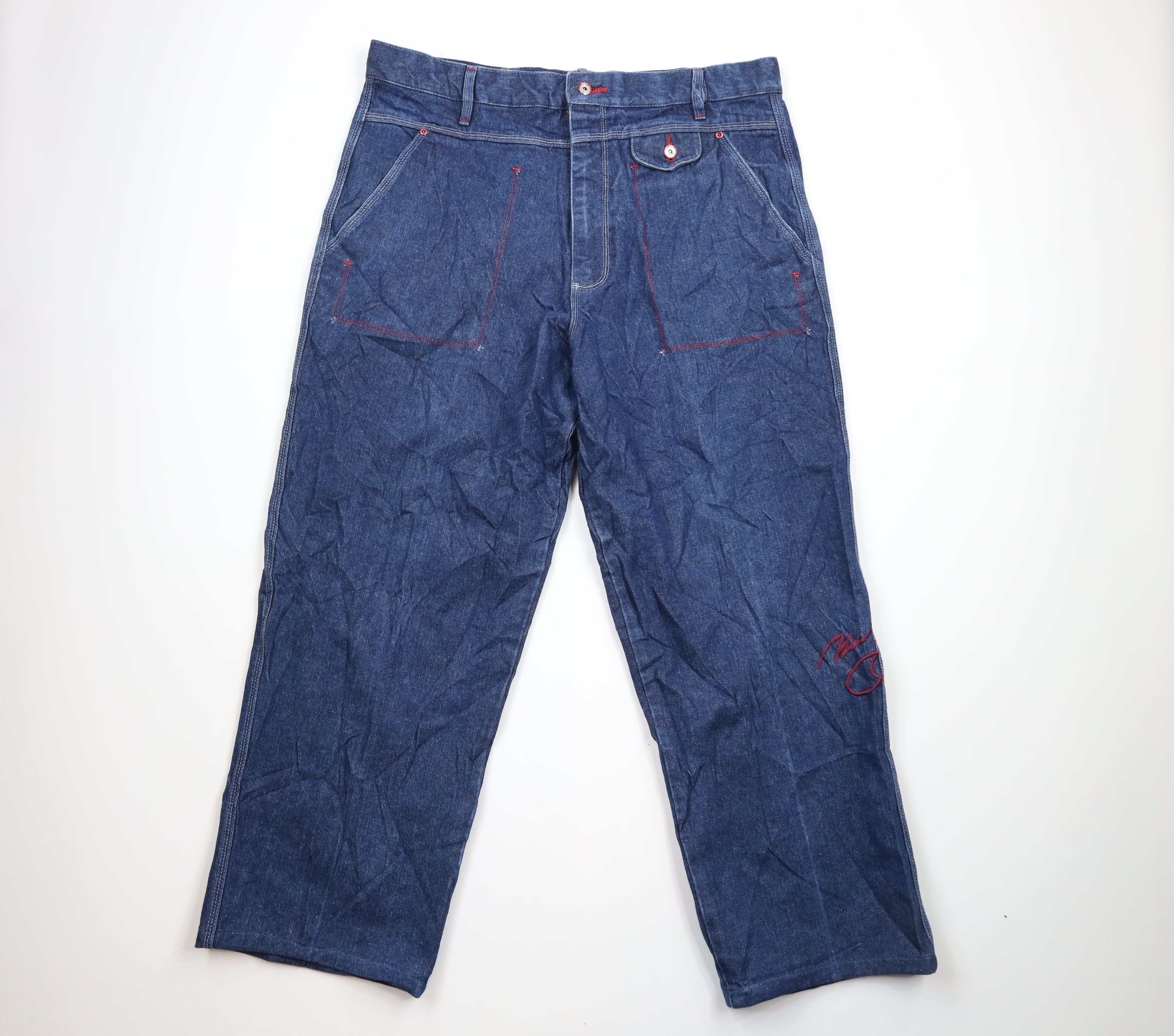 Fubu × Vintage Vintage FUBU x Muhammad Ali Baggy Fit Wide Leg Denim ...
