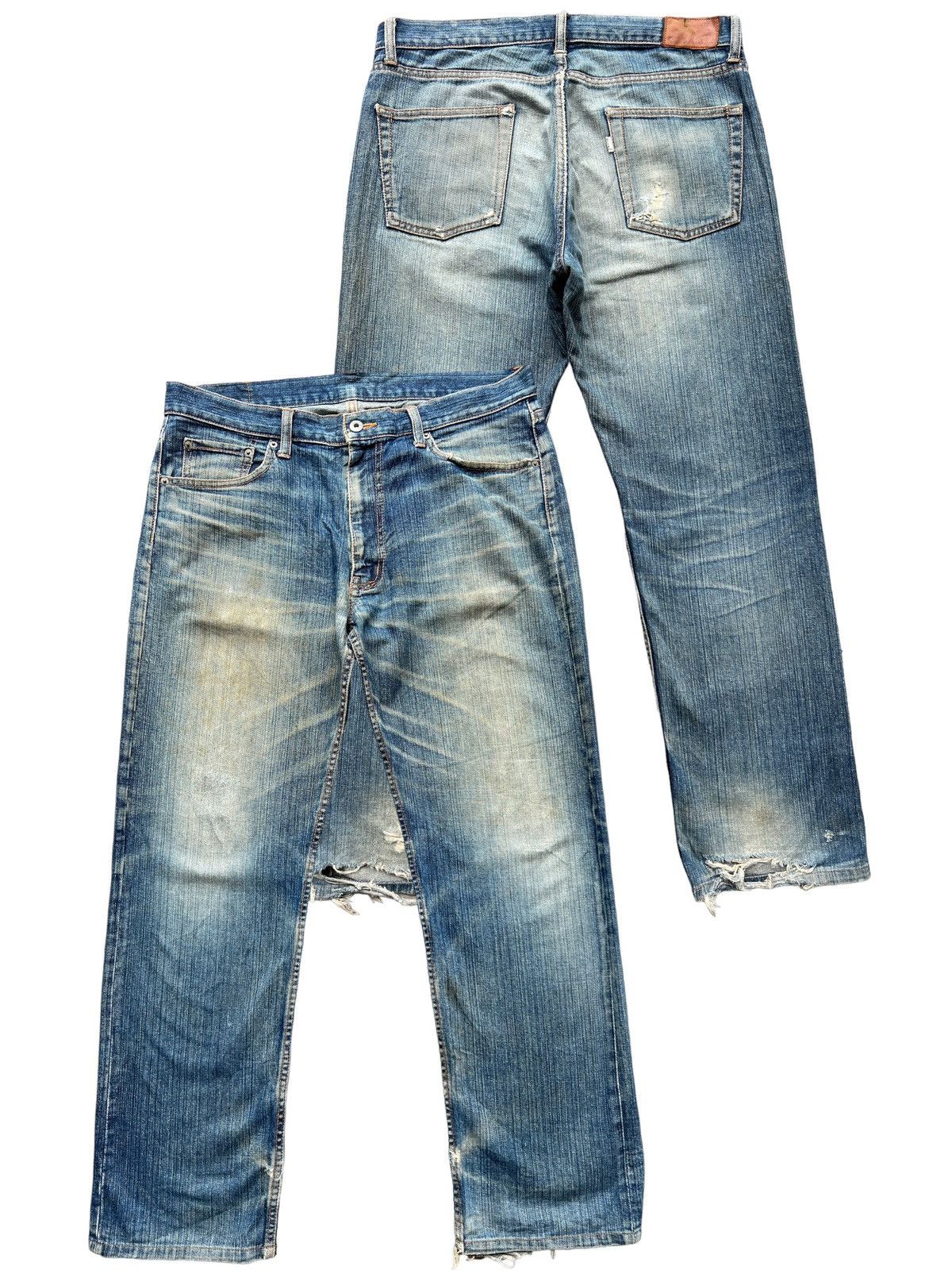 Beams Plus × Distressed Denim × Streetwear Vintage 90s Beams Plus ...