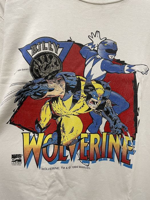 Vintage Vtg 1994 Marvel Saban Wolverine Power Ranger Tees | Grailed