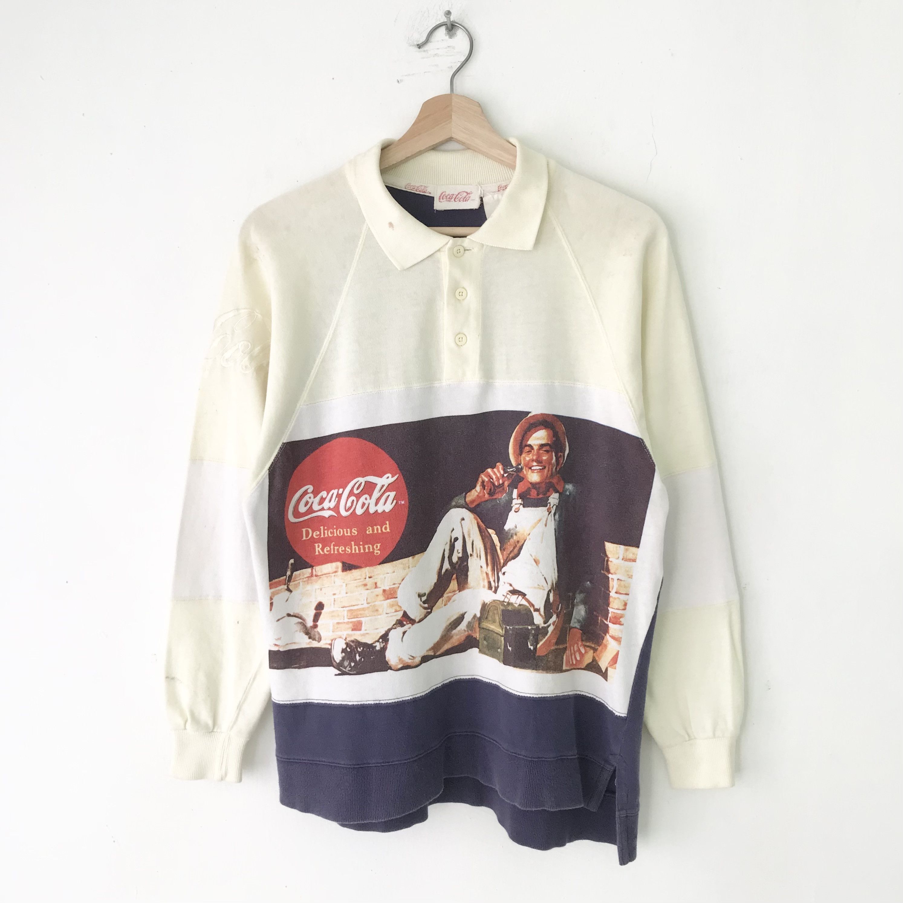 Coca Cola × Vintage Vintage 90s Coca Cola Polo Rugby Coca Cola ...