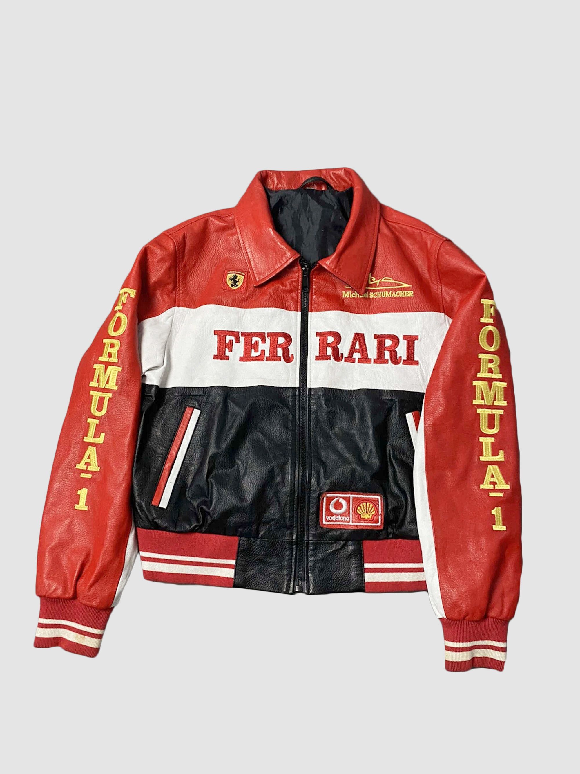 Ferrari × Leather Jacket × Racing 🔥🔥 FERRARI FORMULA 1 LEATHER JACKET ...