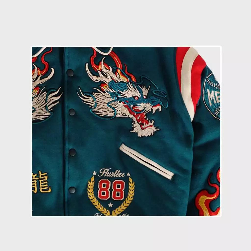 Varsity Jacket Varsity jacket ryujin full embroidery | Grailed