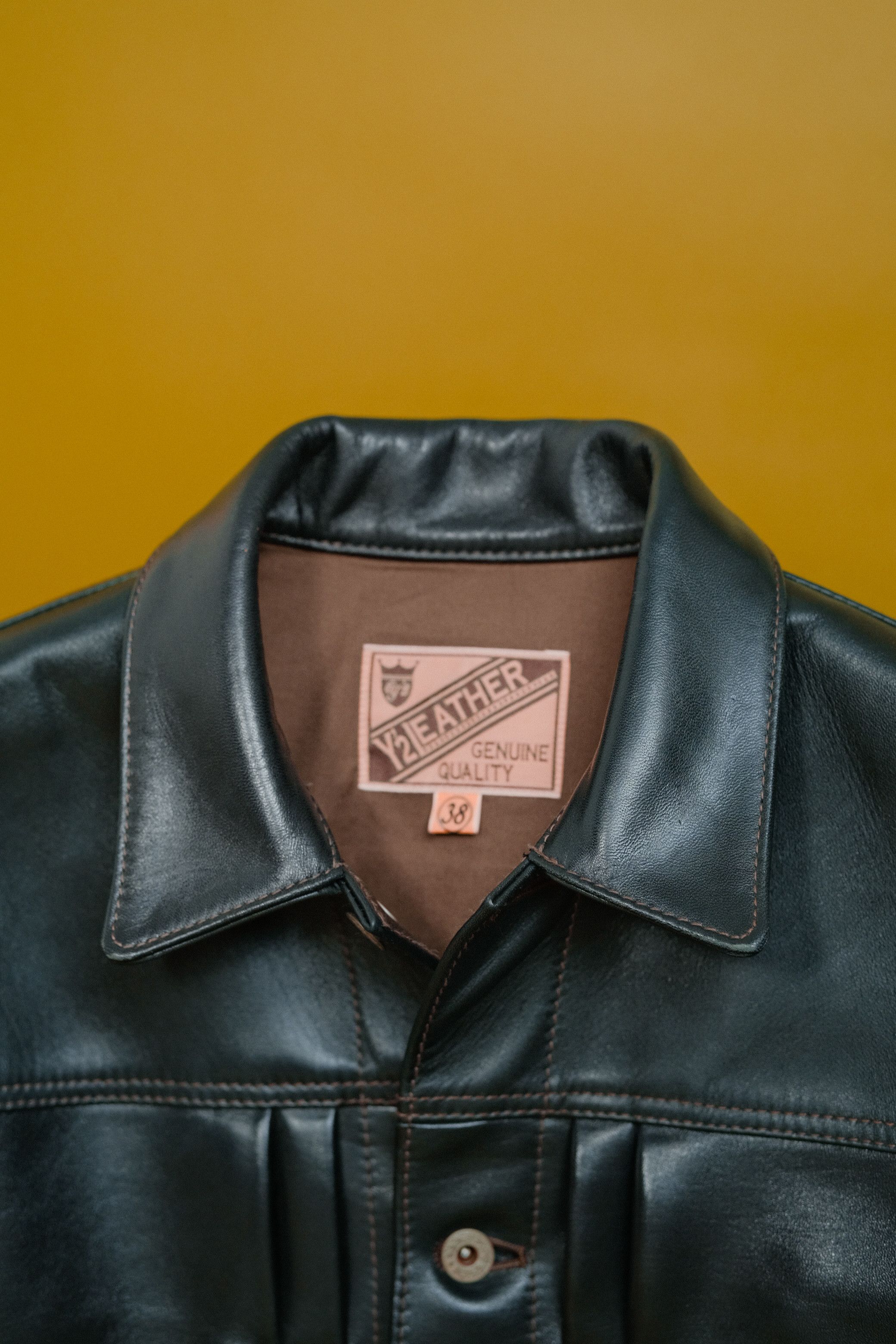 Y'2 Leather Y2 Leather Jacket Horsehide indigo made japan | Grailed