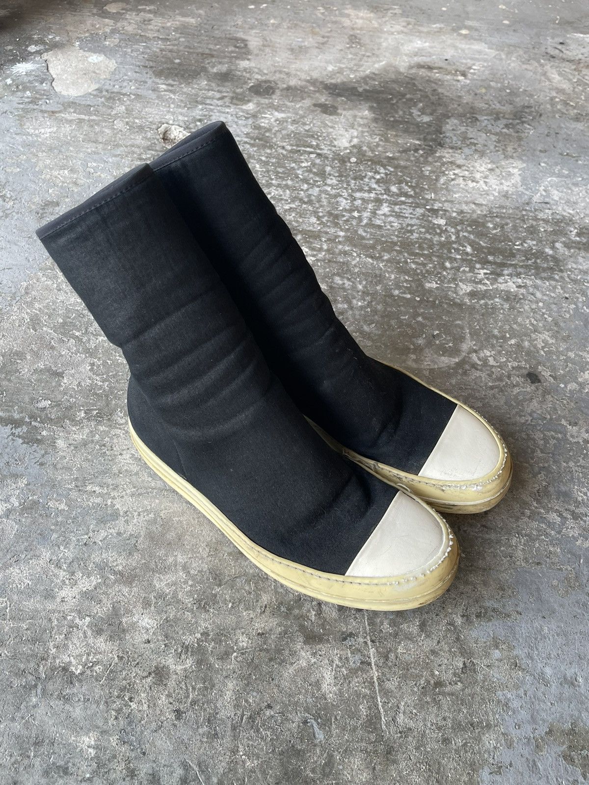 Rick Owens × Rick Owens Drkshdw Ramones Sock Sneaker | Grailed