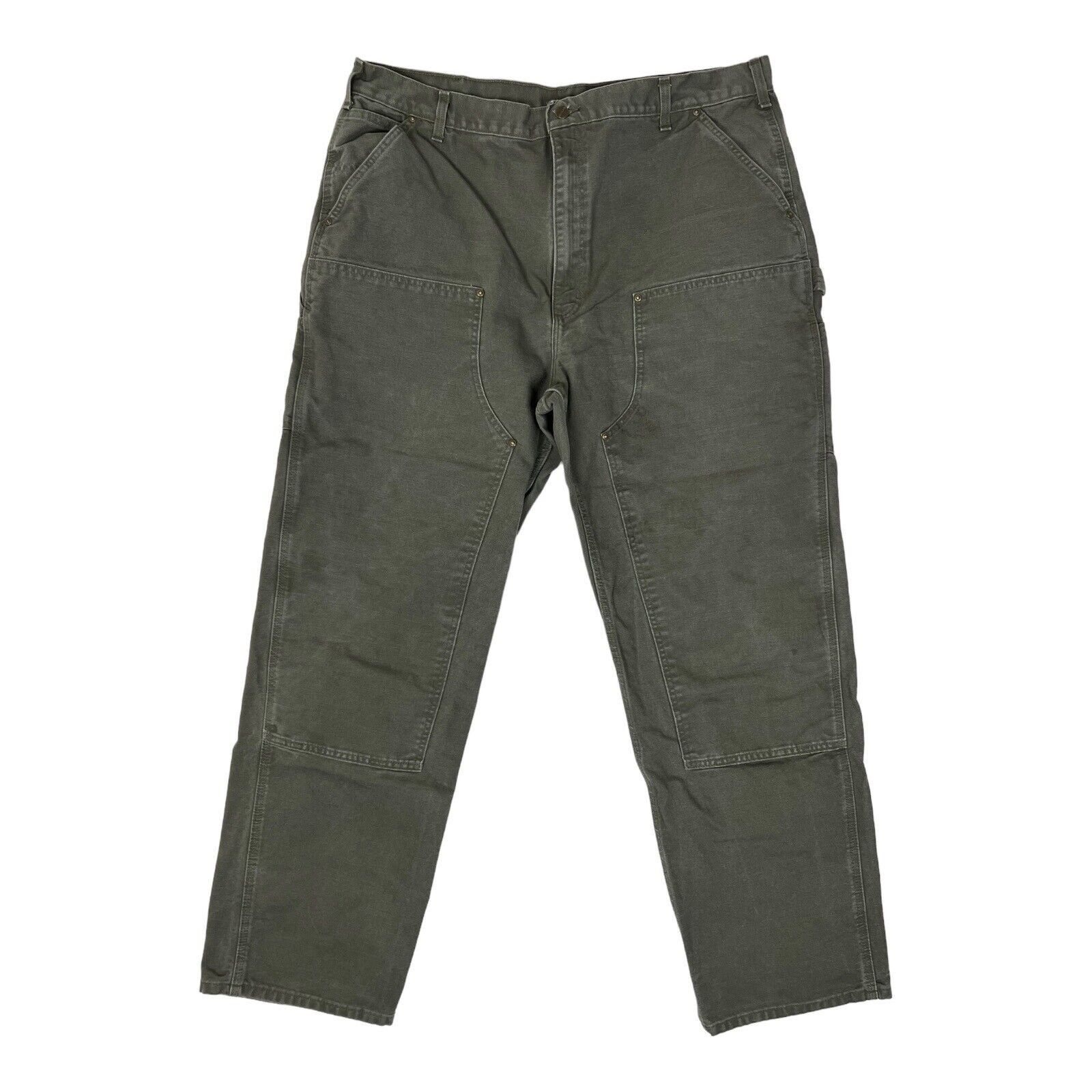 Carhartt Carhartt B136 Moss Double Knee Caprenter Pant Dungaree Size | Grailed