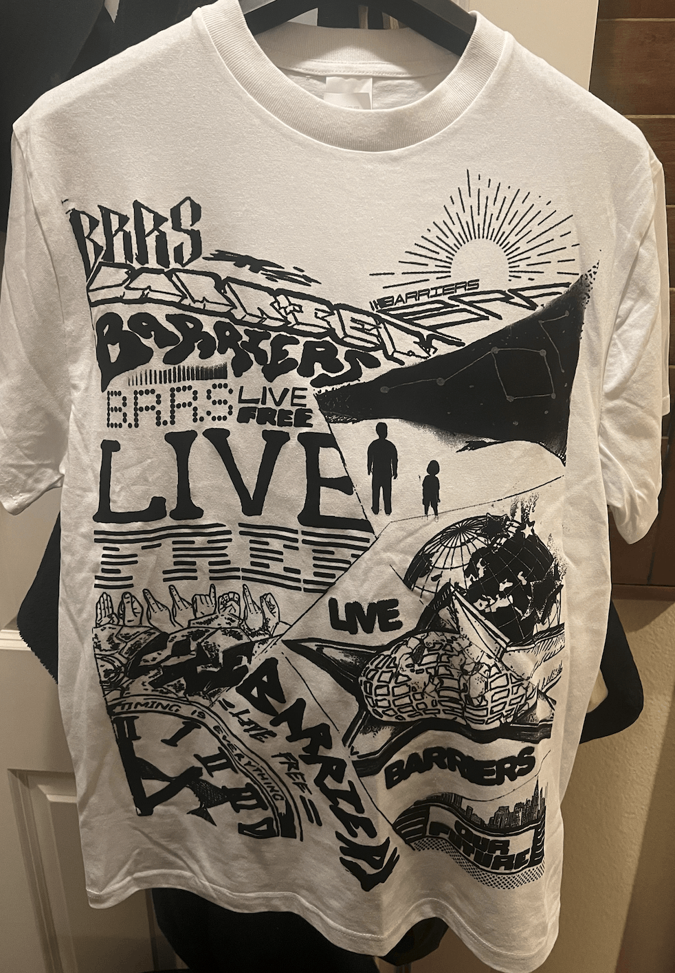 Barriers Barriers Live Free T-Shirt | Grailed