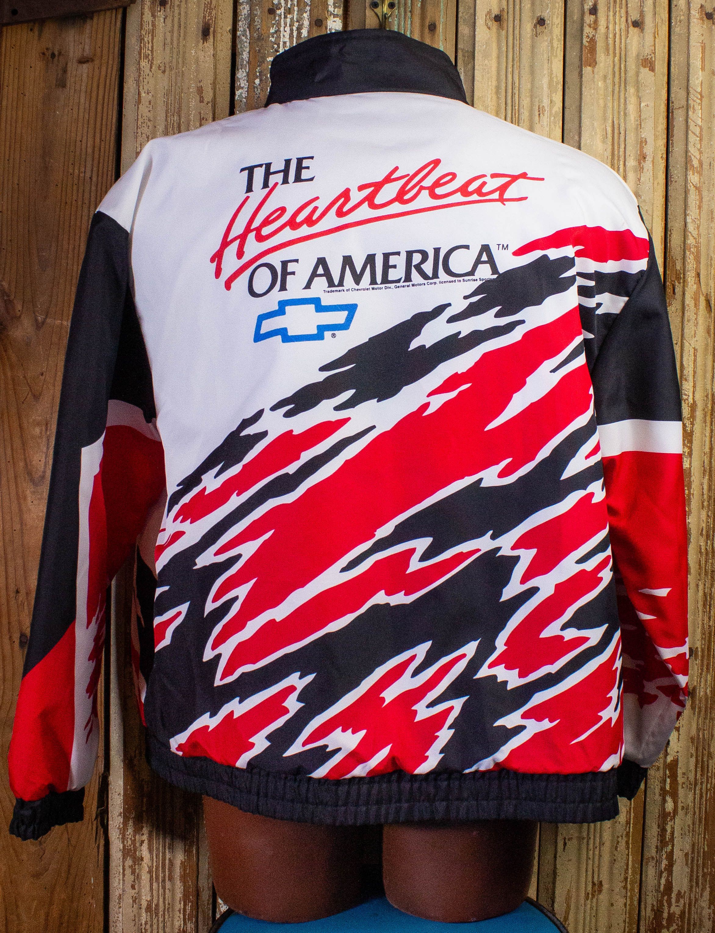 Vintage Vintage Chevy Heartbeat of America Nylon Jacket 90s | Grailed