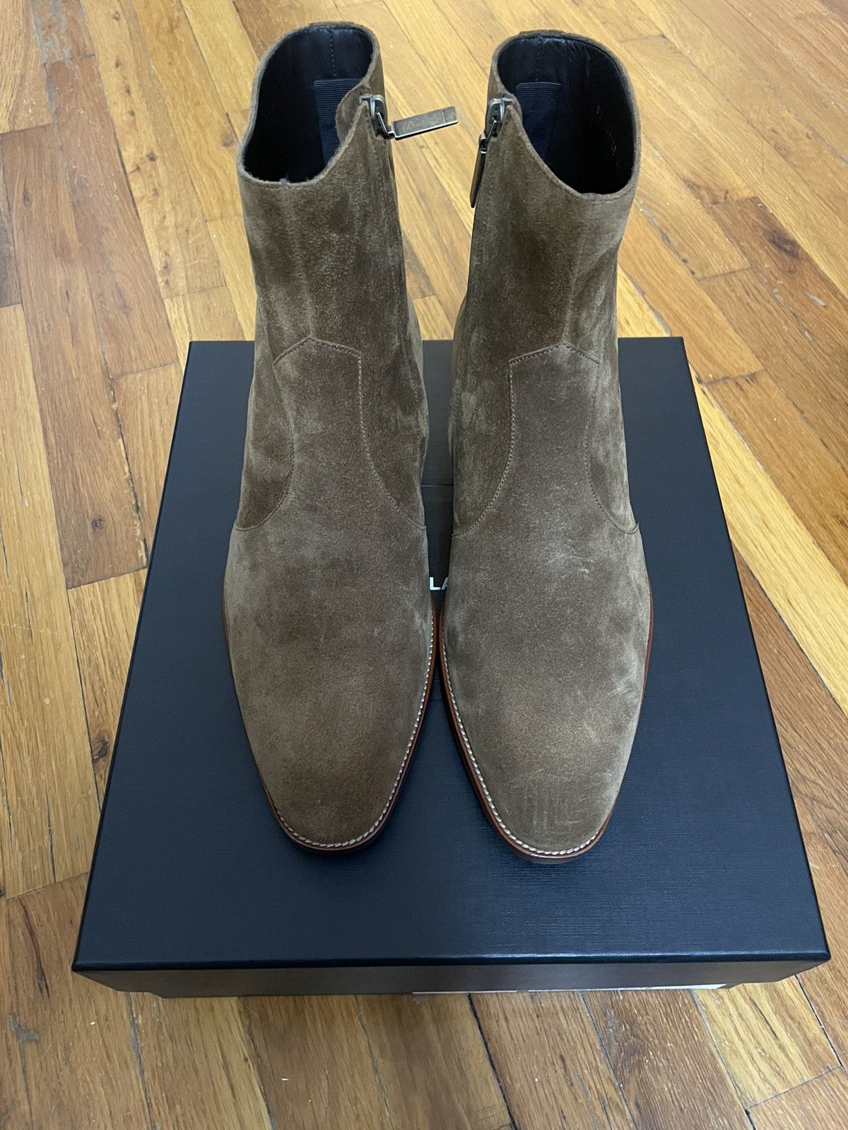 Saint Laurent Paris × Yves Saint Laurent YSL Wyatt Suede Boot | Grailed
