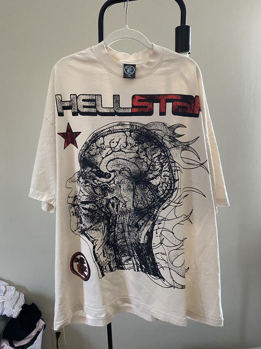 HELLSTAR Hellstar studios tour logo human development T-shirt | Grailed