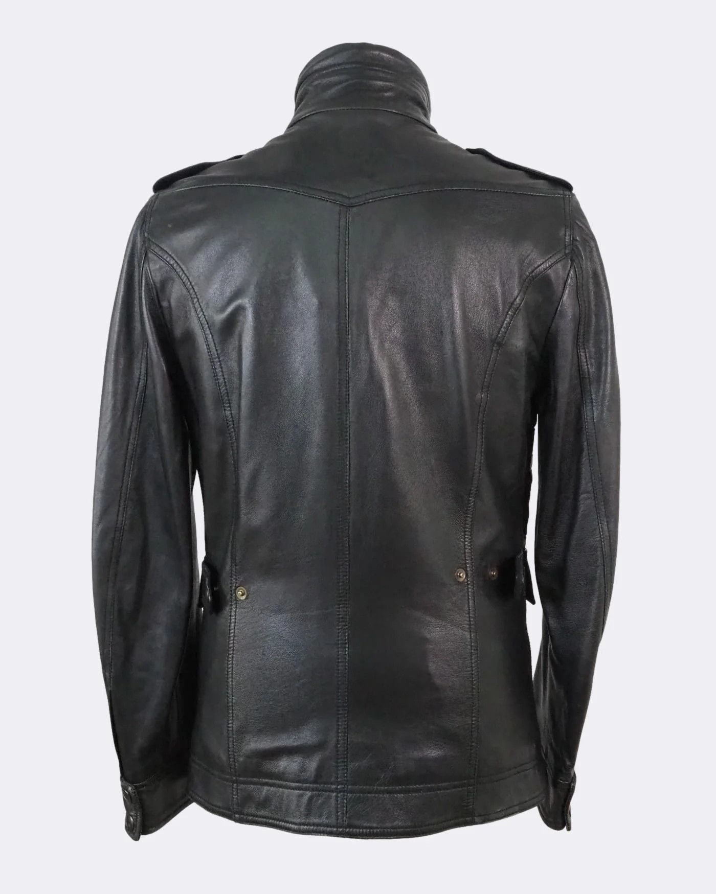 Dolce & Gabbana Men's Dolce & Gabbana Multi-Pocket Leather Jacket $1236 | Grailed