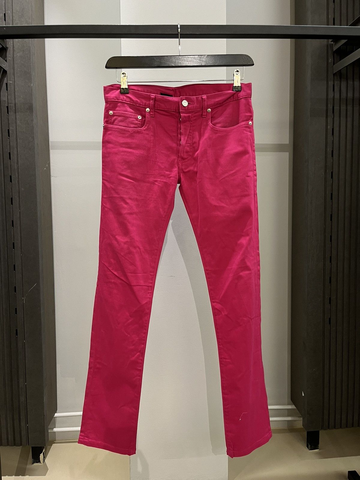 Dior Dior Homme Pink Denim Pants | Grailed