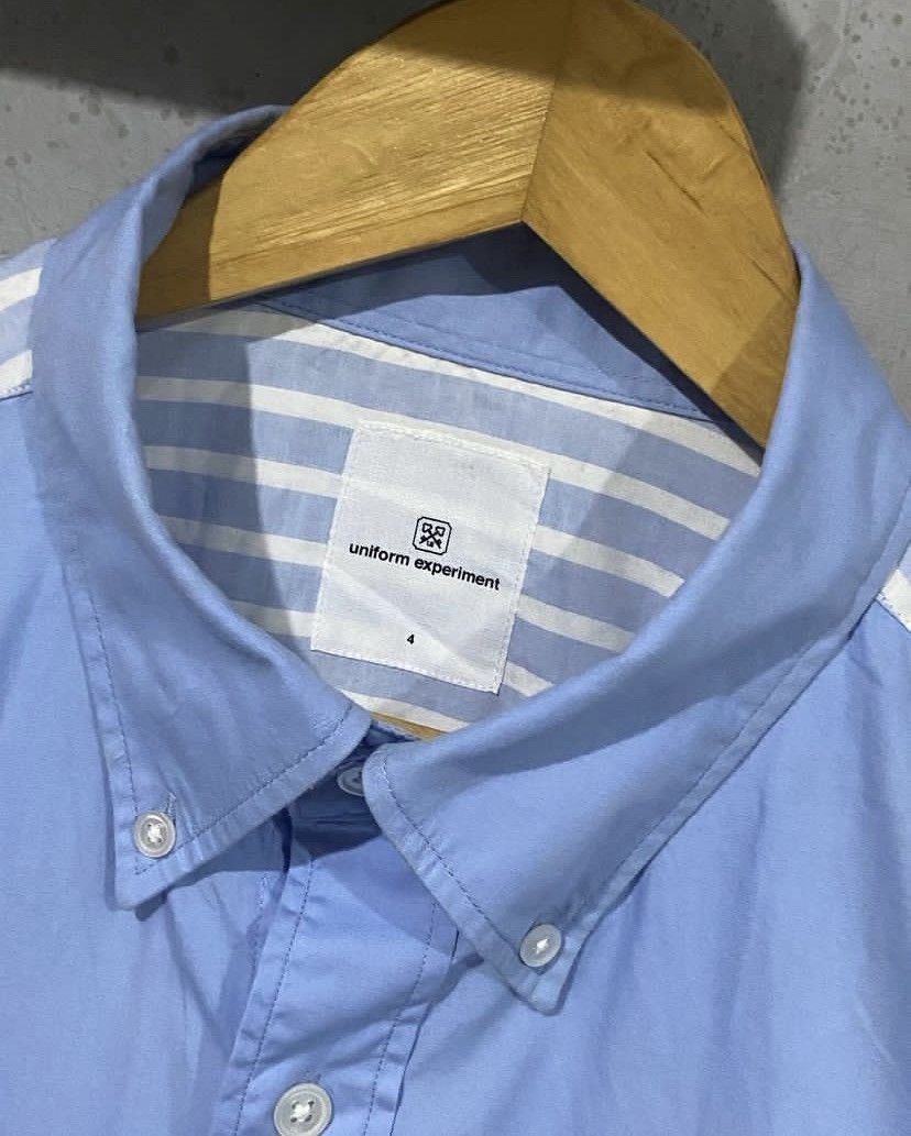 Fragment Design Sophnet Uniform Experiment Blue Shirt Made in Japan ...