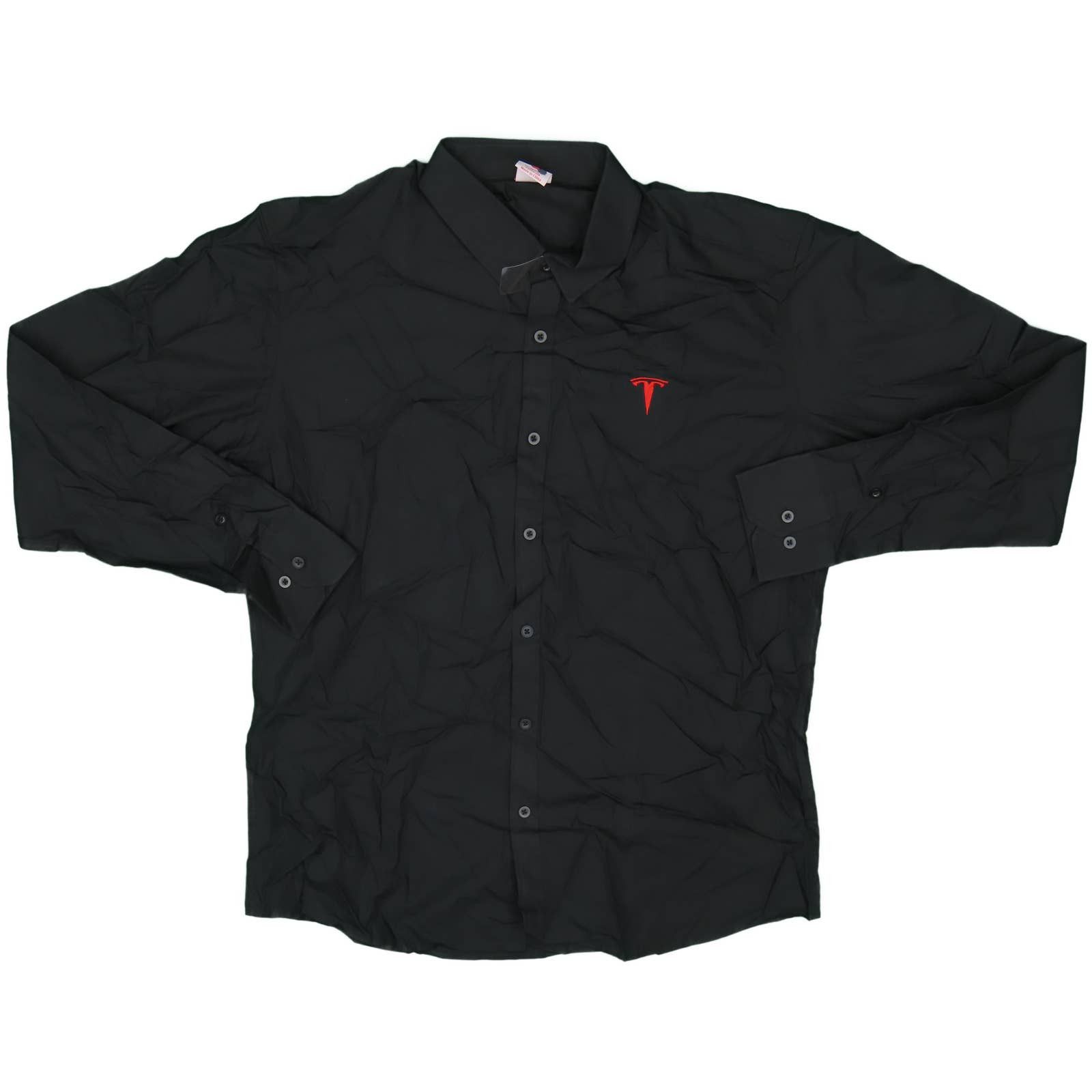 Tesla Tesla Cars Uniform Employee Embroidered Black Shirt | Grailed