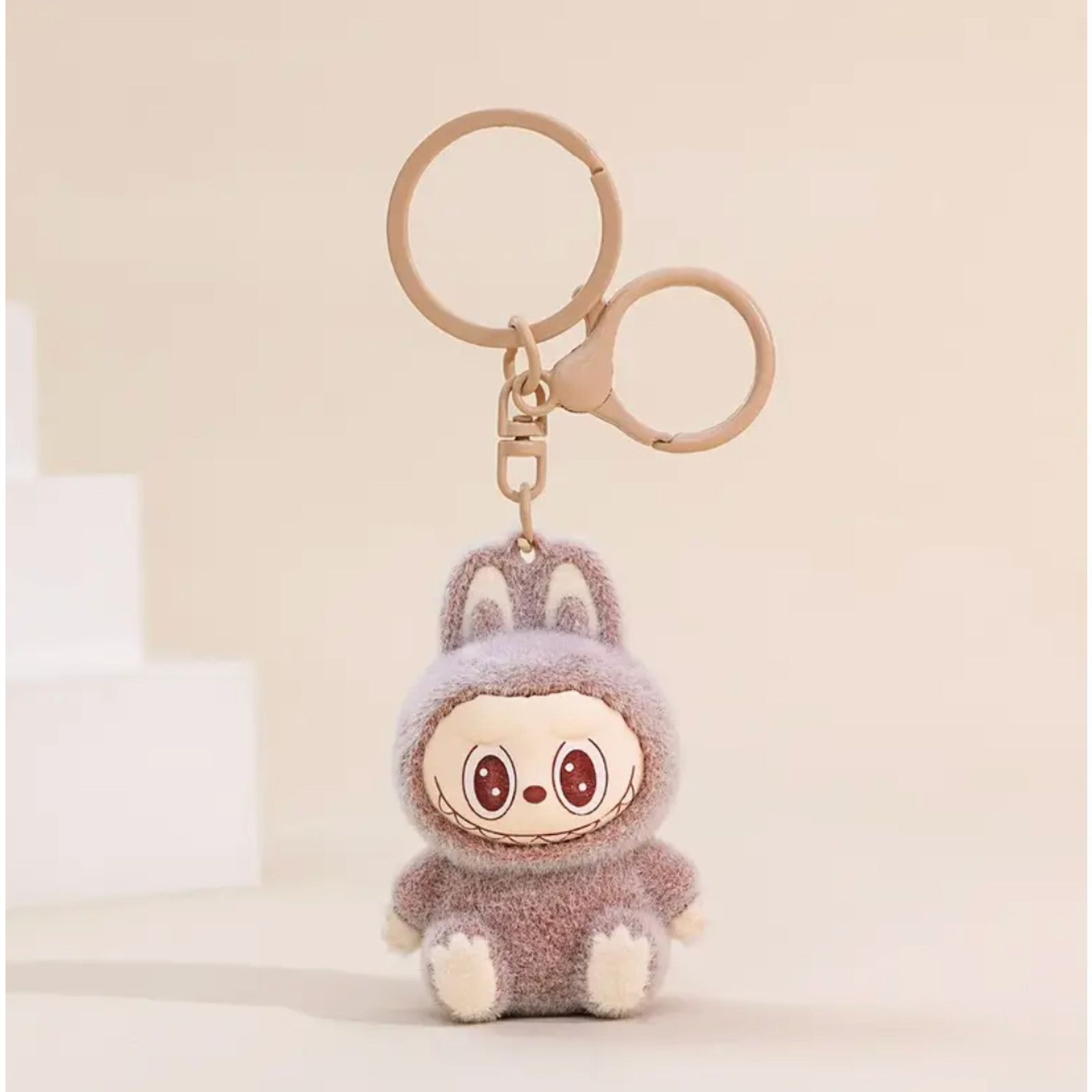 Enamel THE MONSTERS Popmart Labubu 3D Keychain - Gray | Grailed