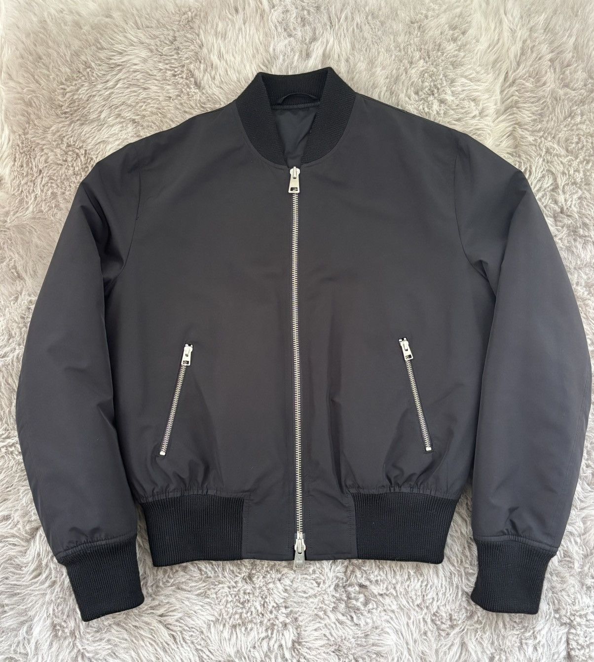 AMI AMI Black Bomber Jacjet | Grailed