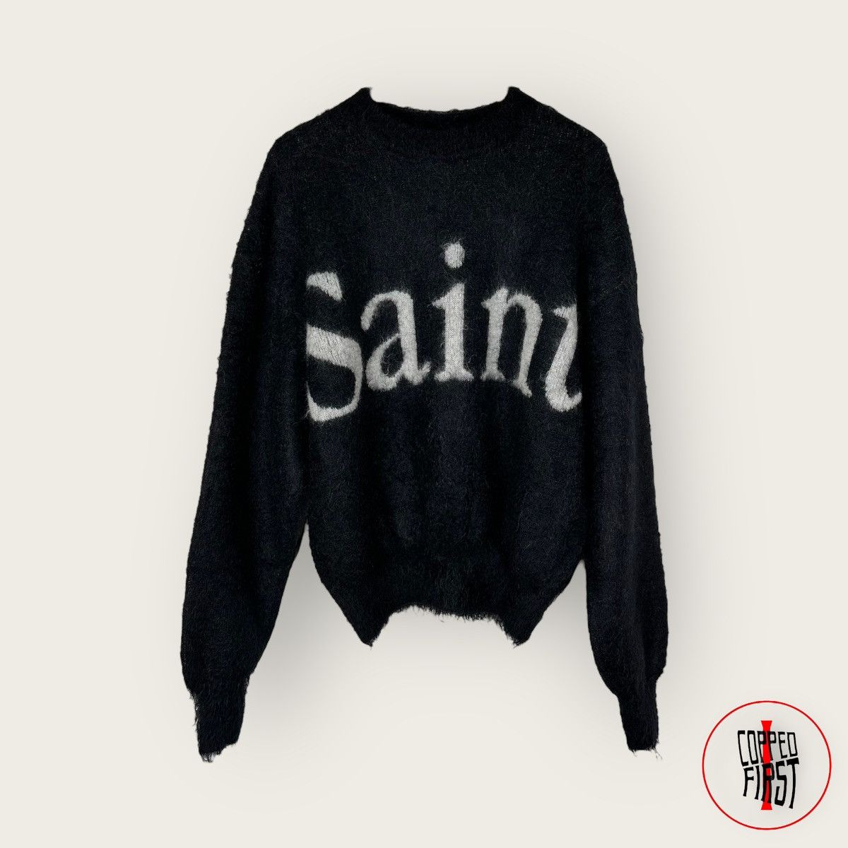 Saint Michael MOHAIR SAINT LOGO SWEATER | Grailed