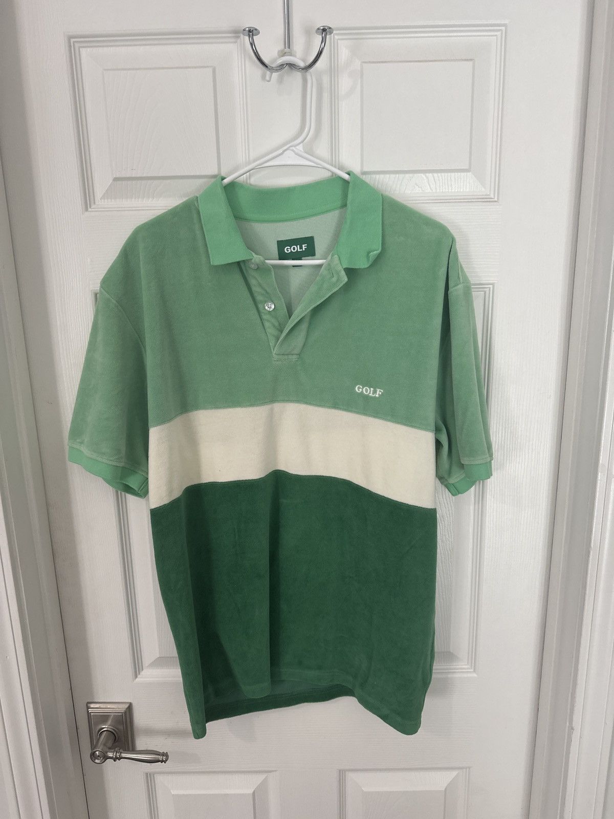 Golf Wang Golf Wang Green Velour Polo | Grailed