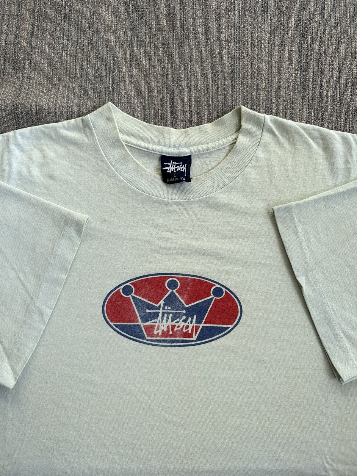 Made In Usa × Stussy × Vintage Vintage 90’s Stussy Crown Centre Tshirt USA RARE | Grailed