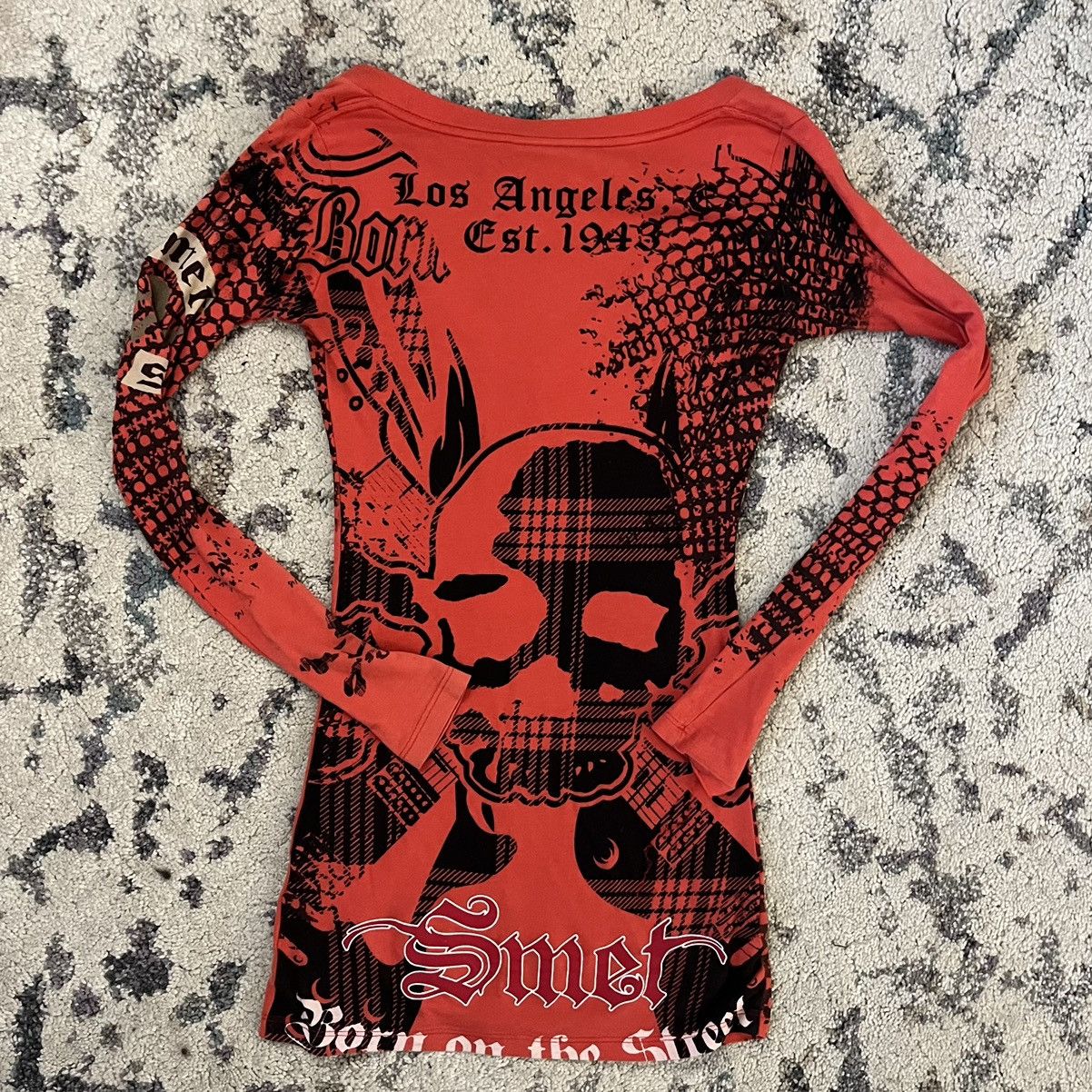 Ed Hardy × Vintage Y2K Smet Graphic Long Sleeve | Grailed