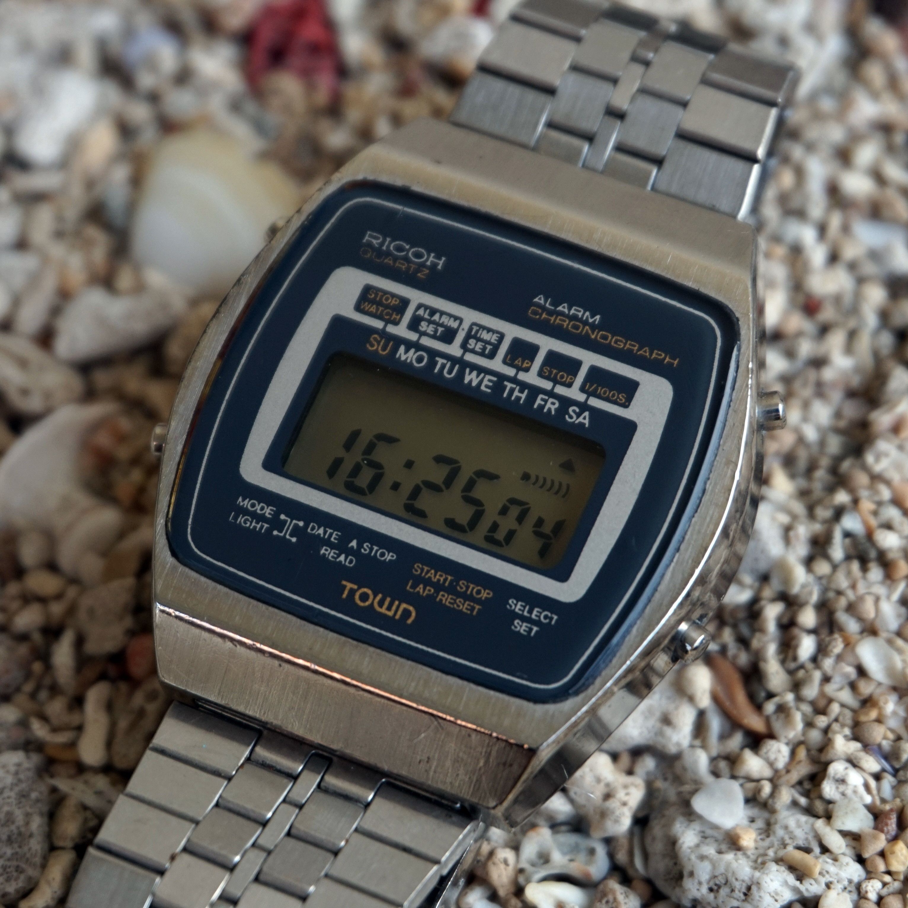 Japanese Brand very rare! 80s Ricoh Town digital watches | Grailed