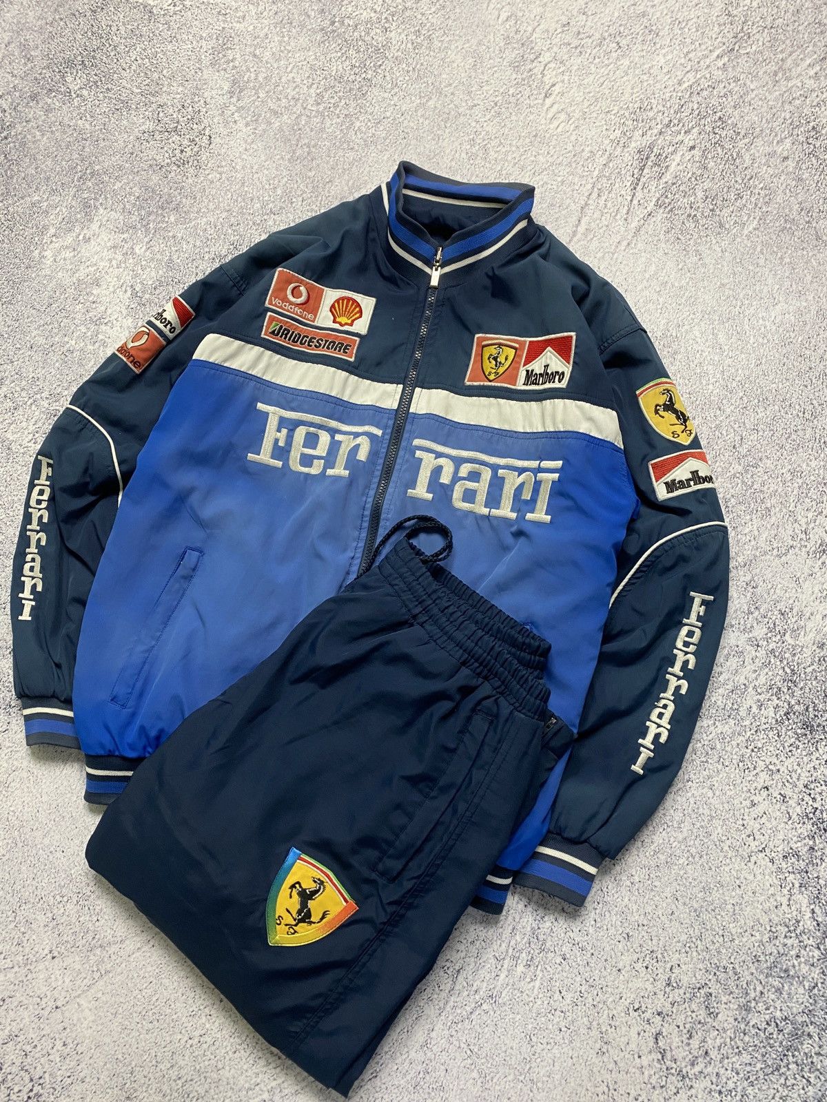 Vintage Ferrari Marlboro Racing Track Suit Michael Schumacher F1 | Grailed