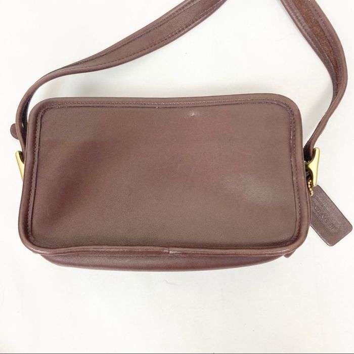 Coach Vintage coach brown leather rectangle crossbody | Grailed