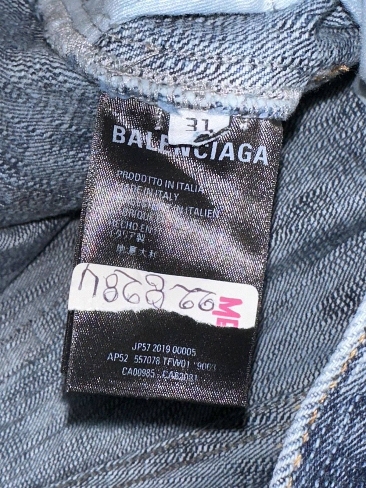 Balenciaga FALL 2019 SAMPLE LOOKBOOK EMBROIDERED TEXTURE JEANS | Grailed