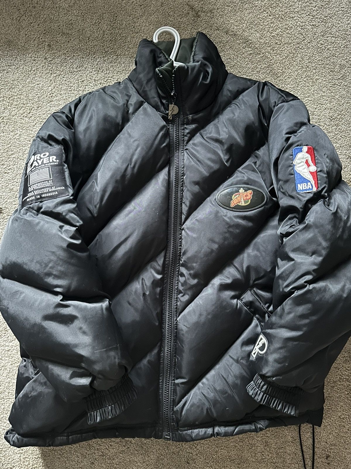 Vintage NBA x Pro player x Vintage puffer jacket | Grailed