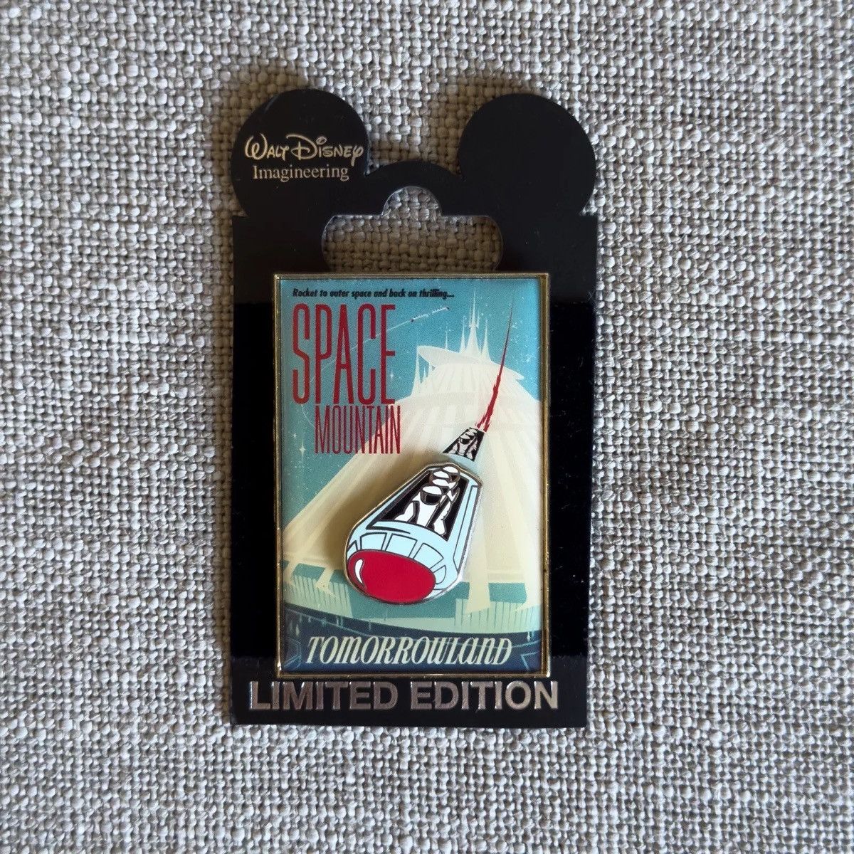 Disney WDI Disneyland Attraction Poster Space Mountain 3D Pin | Grailed
