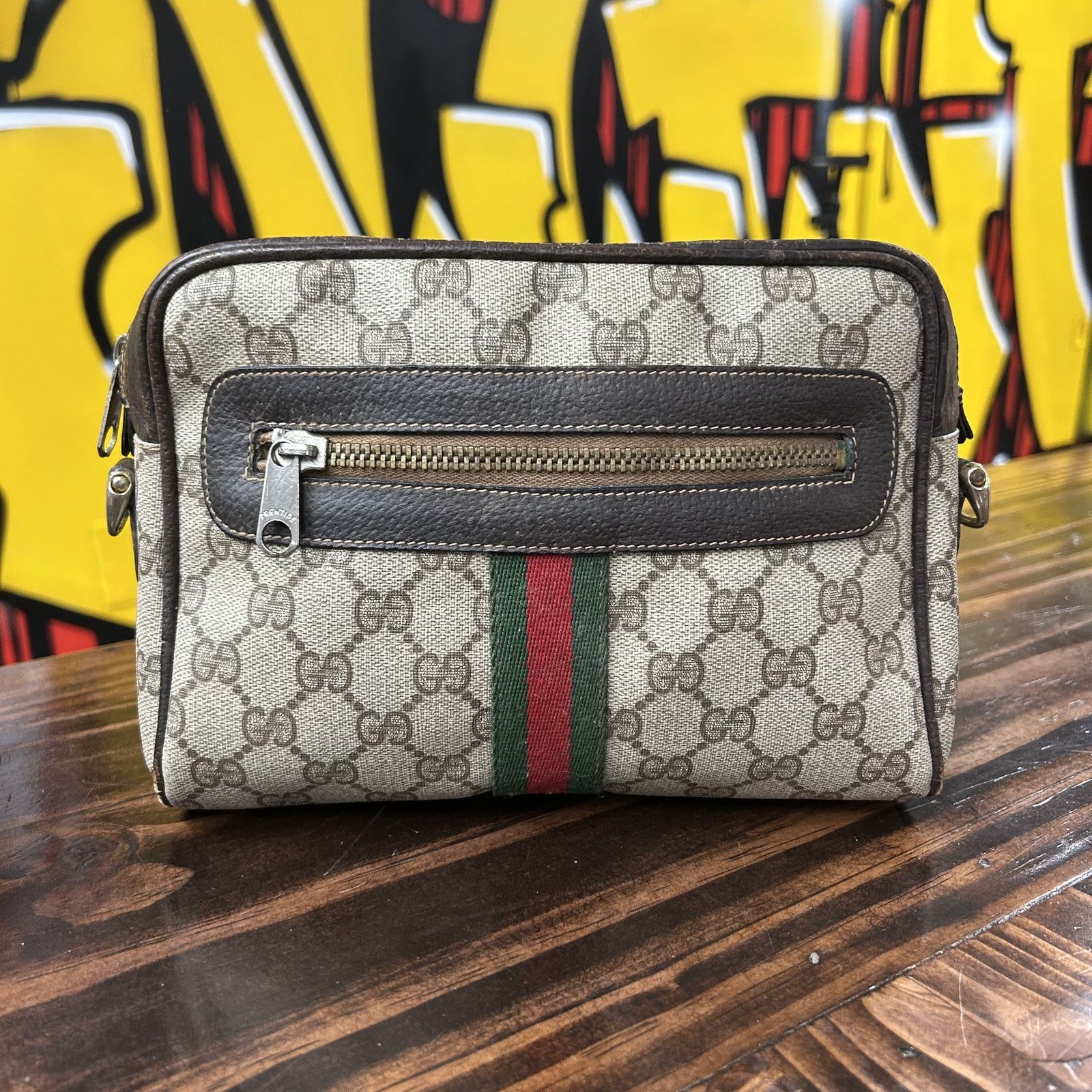 Gucci 1980s Gucci Parfums Monogram Side Bag Rare Vintage | Grailed