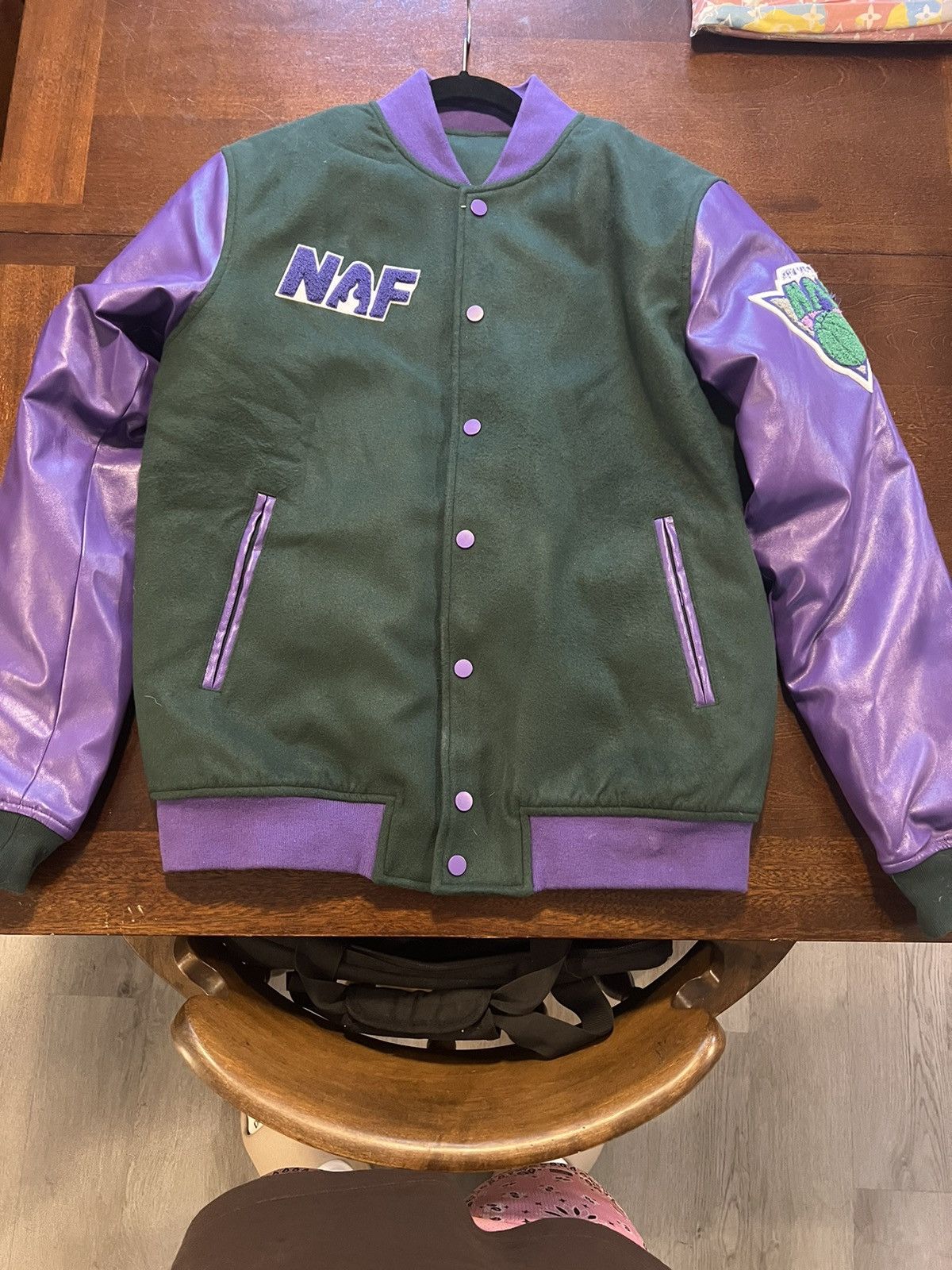 Varsity Jacket Naf global, varsity jacket | Grailed